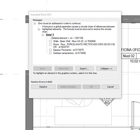 Global Parameter Problem In Revit 2021 A Formula In A Global Parameter Causes A Circular Chain