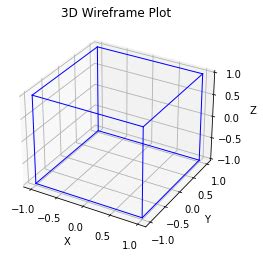 Python绘图3D Wireframe三维线框图 python 3d 线 CSDN博客