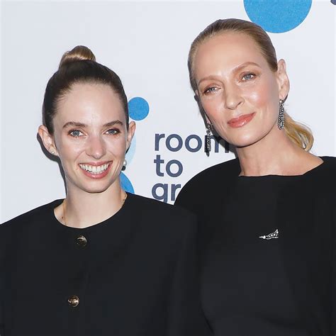 Uma Thurman Steals The Show In A Figure Hugging Gown As She Attends Red Carpet With Babe