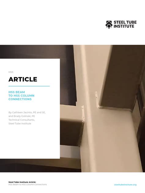 Article Hss Beam Hss Column Connections Pdf Beam Structure Column