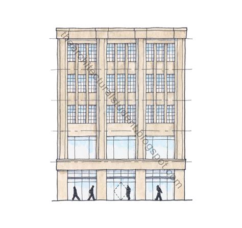 Tutorial Hand Rendering Elevations Architecture Elevation