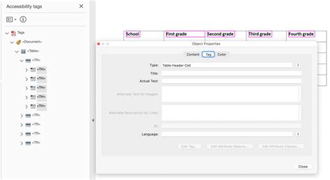 PDF6 Using Table Elements For Table Markup In PDF Documents WAI W3C