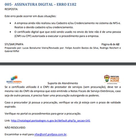 Erp Edocs Nfs E Bhiss Rejeição E182 Erro Na Autenticação Senior