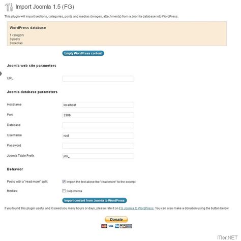 Joomla WordPress Migration Anleitung