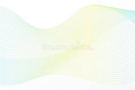 Abstract Vector Curve Pattern Yellow And Blue Gradient Wave Background Illustration For Design