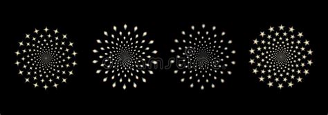 Set Fibonacci Gradient Blurred Ratio Spiral Vector Pattern Stock Vector Illustration Of