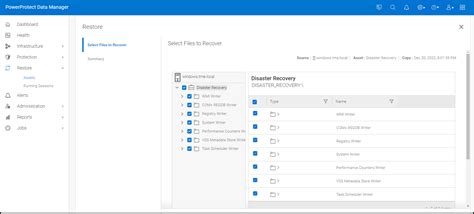 Perform A System State Recovery Using Data Manager Dell Powerprotect