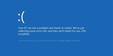 Fix Kernel Security Check Failure Error In Windows 10 TechLatest