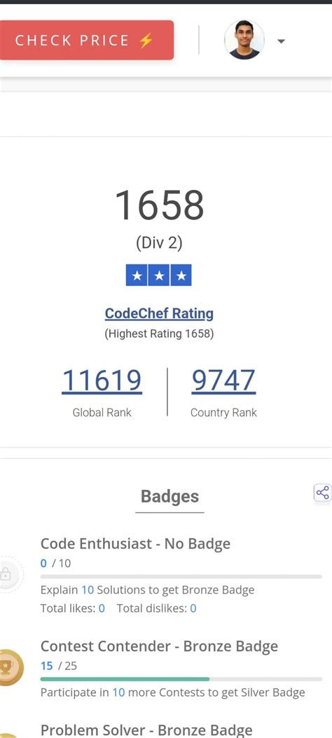 Arnav Bansal On Linkedin 3⭐ On Codechef Its Been A Long Journey
