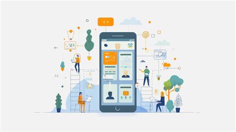 App Developer Collaboration On Smartphone Uiux Wireframe Sketches And