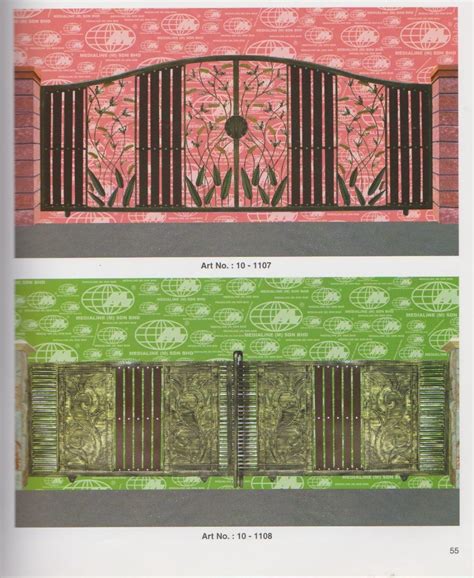 Wrought Iron Main Gate Standard Design Refer Sample2020 Main Gate Design Drawing Gate Malaysia