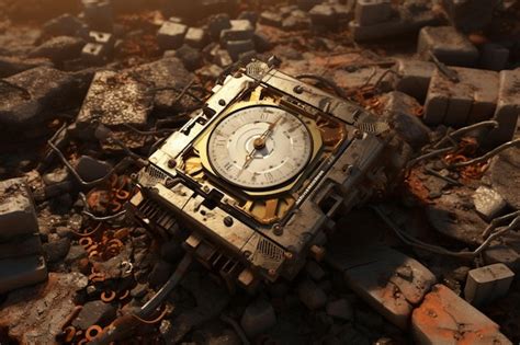 Premium AI Image Fossilized Remnants Of An Ancient Computing Device 00339 03