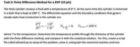 Task 3 Finite Difference Method For A Bvp 10 Pts