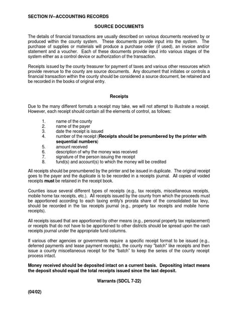 Accounting Records Source Documents Pdf Voucher Receipt