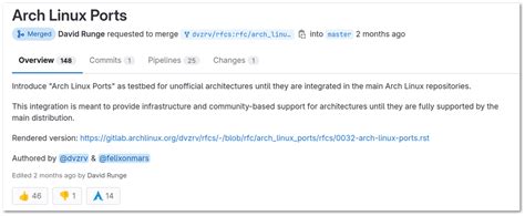 looks like arch linux is going to officially support arm risc v