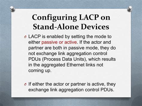 Link Aggregation Control Protocol Pptx