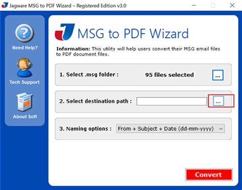 Batch Convert Multiple MSG Files To PDF With MSG To PDF Converter