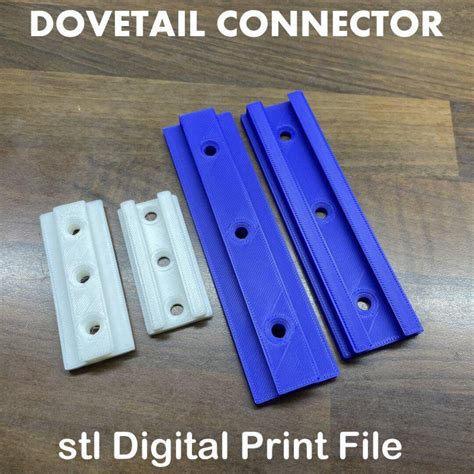 Dovetail Connector Wall Surface Mount 3d Digital File Etsy