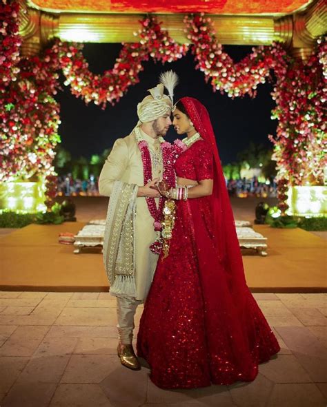Under Our Lens The Palatial Priyanka Chopra Marriage In Red And White