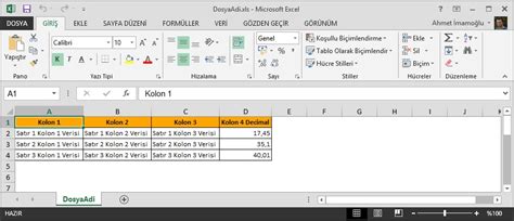 Php Ile Excele Aktar Fonksiyonu Export Excel With Php Ahmet İmamoğlu