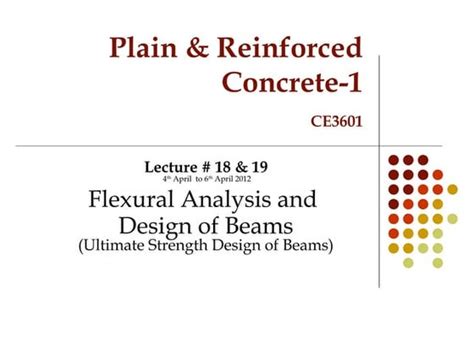 Lec 7 Flexural Analysis And Design Of Beamns Ppt