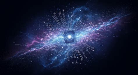 A Vibrant Digital Artwork Depicting A Central Luminous Core Emitting