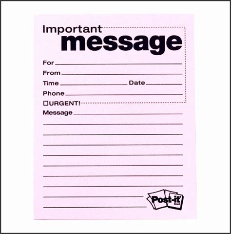 10 Phone Message Templates Sampletemplatess Sampletemplatess