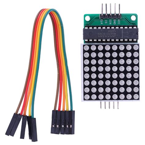 Max7219 Dot Led Matrix Module Mcu Control Module 8x8 Entrada Cátodo Común Bodega Aurrera En Línea