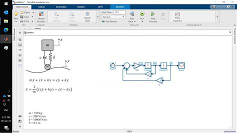 Matlab Simulink Model Of A Quarter Car Model YouTube