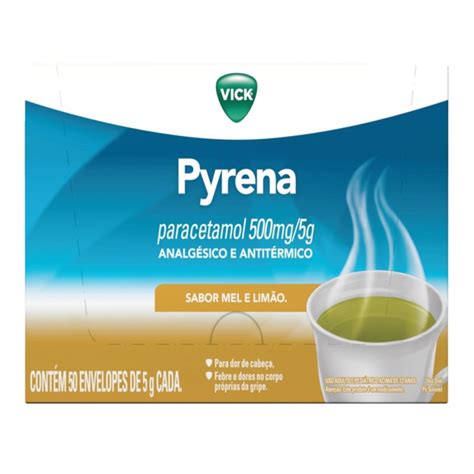 Vick Pyrena 500mg 5g Sabor Mel E Limão Pó Para Solução Oral Extrafarma