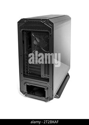 Open System Unit Case With Fans Of A Personal Computer Stock Photo Alamy