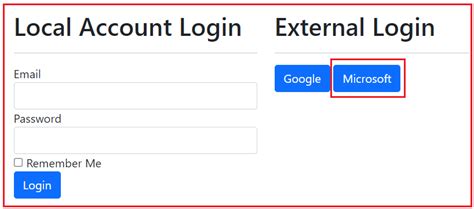 microsoft external authentication in asp core mvc dot net tutorials