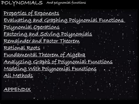 PPT POLYNOMIALS PowerPoint Presentation Free Download ID 2576662