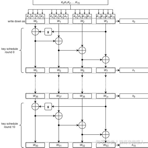 Aes对称密码算法介绍1——aes的内部结构 知乎