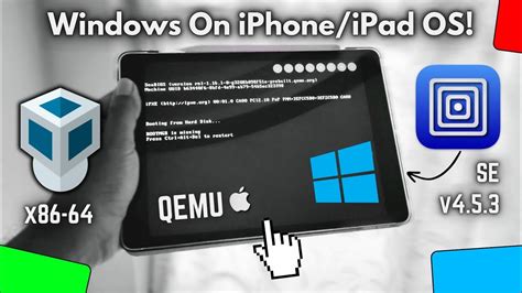 Utm Se Pc Qemu Emulator Run Windows X86 64 On Iphoneipad Test Youtube