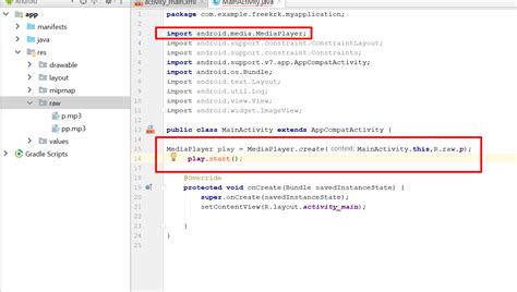 Java I Am Unable To Play An Mp3 File Using Mediaplayer Class In Android Stack Overflow