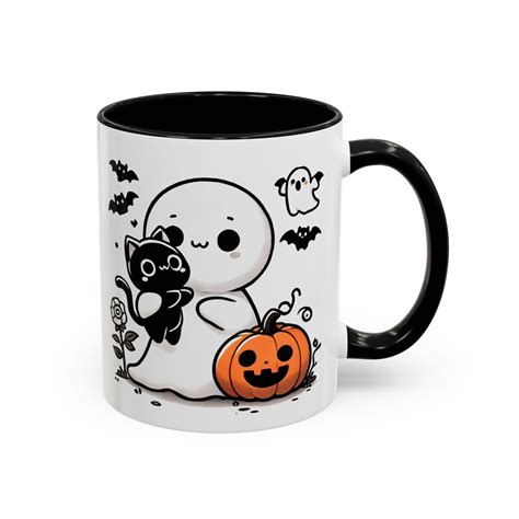 Cute Ghost Ceramic Mug Halloween Coffee Mug 11oz 15oz Etsy