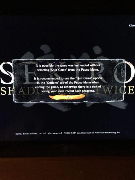 I Think We All Know Why I Didnt Click Quit Game When I Was Done Playing R Sekiro