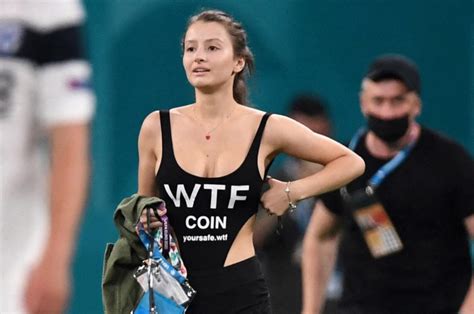 Wtf Coin Promotion Female Streaker Invades Belgium Finland Euro 2020