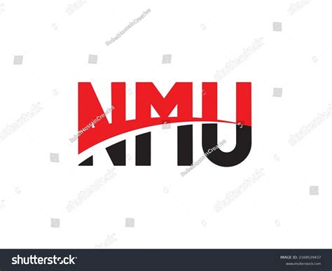 Nmu Letter Initial Logo Design Vector Stock Vector Royalty Free