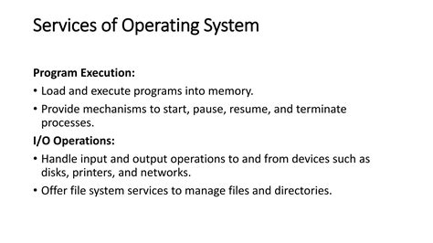 operating system services pptx