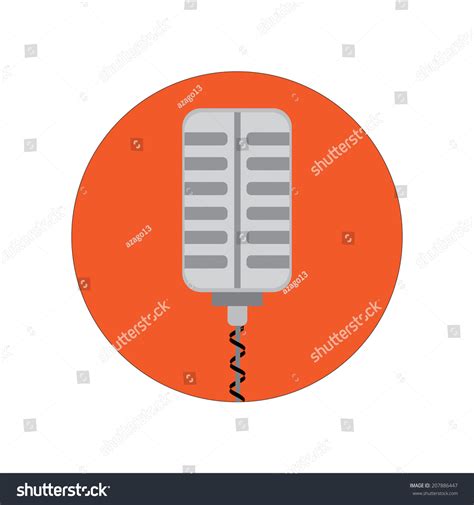 Microphone Vector Illustration Stock Vector Royalty Free Shutterstock