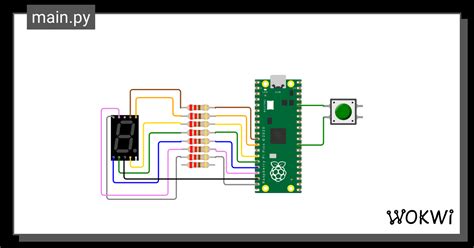 PRAC 01A 7 Segmentos E05 Wokwi ESP32 STM32 Arduino Simulator