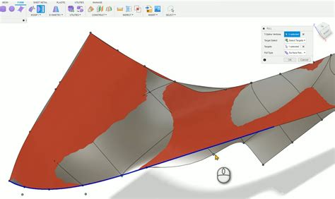 How To Trim The Excess Of A Form Body After Using The Convert Brep Face To T Spline Command In