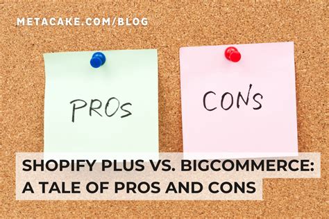 Shopify Plus Vs Bigcommerce A Tale Of Pros And Cons Metacake