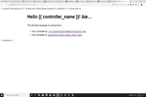Symfony 4 Problème Affichage De Vue Avec Twig Par Gwenbourhis Page 1