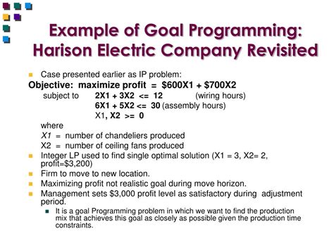 ppt goal programming powerpoint presentation free download id 956760