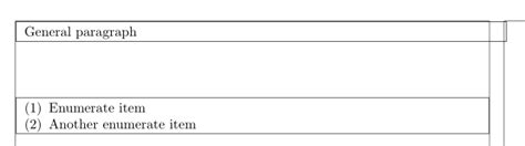 Why Enumerate Items In A Table Make Spacing Around Them TeX LaTeX Stack Exchange