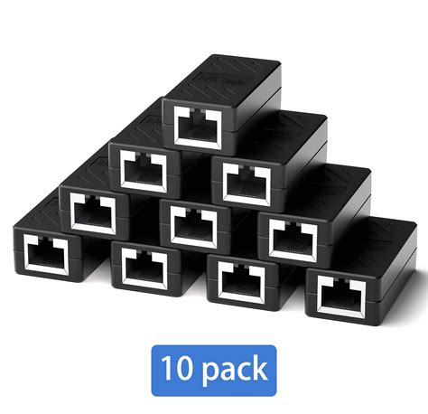 Acoplador Rj45 Adaptador Extensor De Cable Ethernet Conector Lan Acoplador En Línea Hembra A