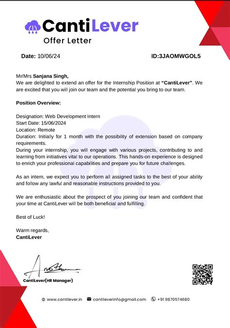 sanjana singh on linkedin cantilever webdeveploment intern internship